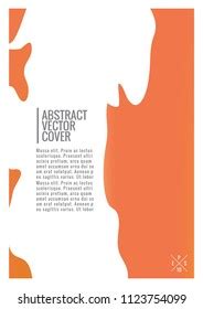 Orange Cover Design Template Notebook Exotic Stock Vector Royalty Free