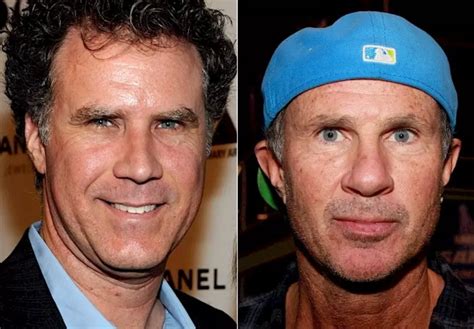Celebrity Look A Likes Will Ferrell And Red Hot Chili Peppers Drummer Chad Smith