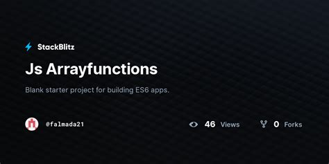 Js Arrayfunctions Stackblitz