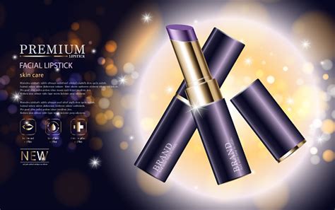 연간 판매 또는 축제 판매를위한 수분 페이셜 립스틱 실버 와 골드 립스틱 마스크 병 반짝이 입자 배경에 격리 우아한 화장품 광고 일러스트 Eps10 0명에 대한 스톡 벡터