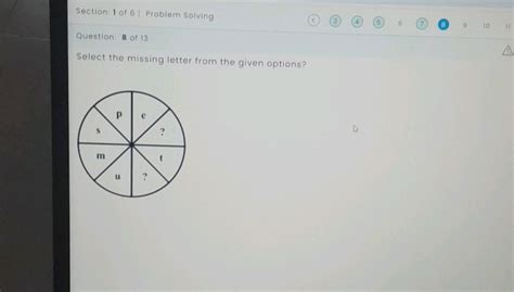 Section 1 Of 6 I Problem Solving Question 8 StudyX