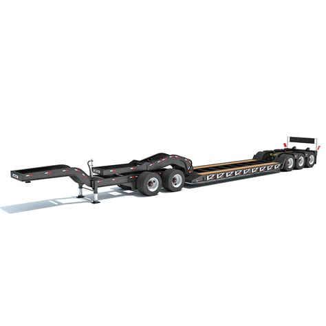 Low Loader Platform Trailer 3d Turbosquid 2010638