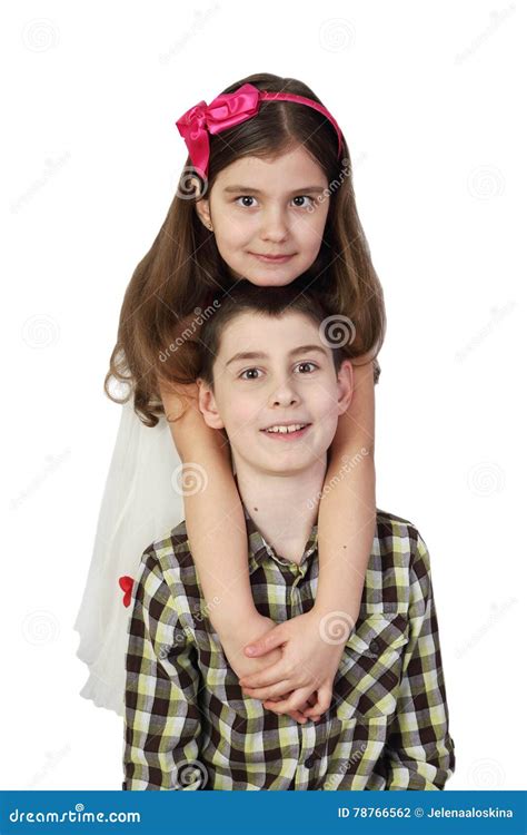 Ragazzo E Ragazza Fotografia Stock Immagine Di Sfondo 78766562