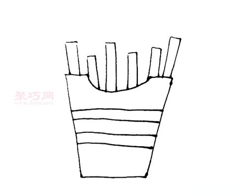 薯条袋怎么画 薯条怎么画 大山谷图库