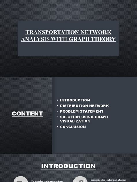 Transportation Network Analysis With Graph Theory Pdf Warehouse