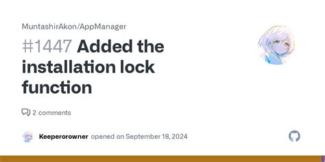 Added The Installation Lock Function Issue Muntashirakon