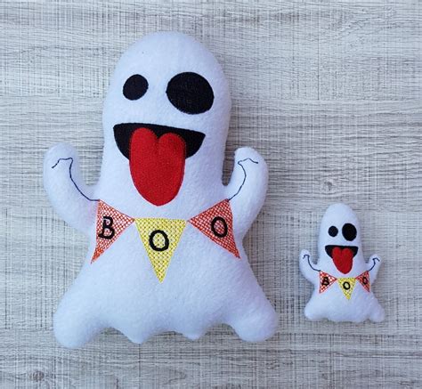 Ghost Halloween Stuffie Ith Embroidery Machine Pattern Etsy