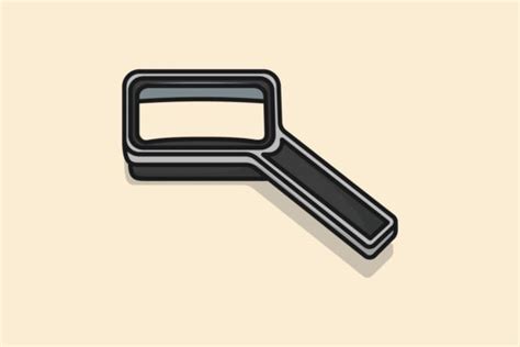 Square Shape Magnifying Glass Vector Graphic By Ahsanalvi · Creative
