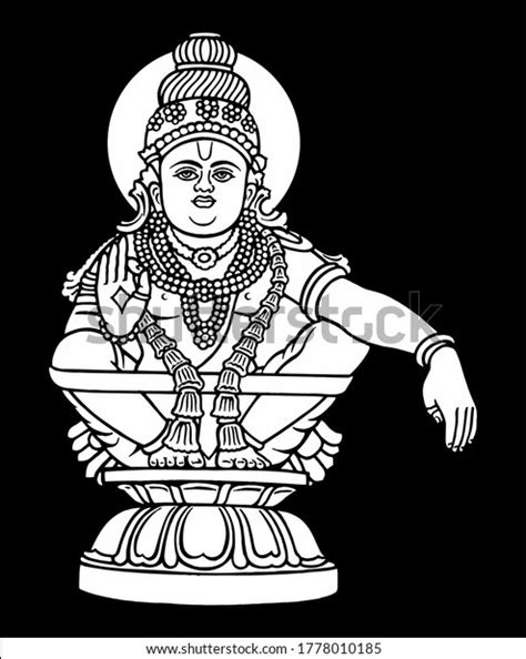 Hindu Lord Ayyappan Vector Art Stock Vector Royalty Free 1778010185 Shutterstock