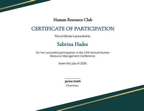 Free Hr Certificate Templates And Examples Edit Online And Download