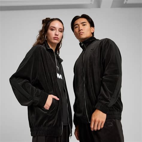 T7 Oversized Track Jacket Unisex Black Puma