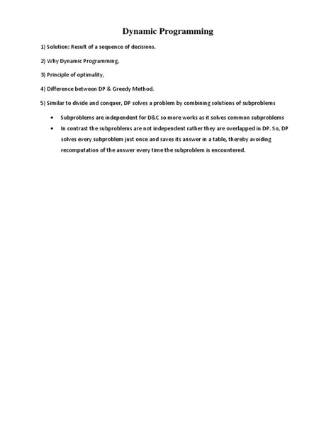 Dyanamic Programming 1 Pdf