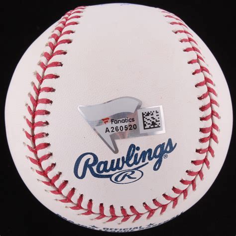 Aaron Judge Signed OML Baseball Inscribed AL ROY MLB Fanatics Pristine Auction