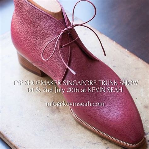 Tye Shoemaker Singapore Trunk Show At Kevin Seah Leather Chukka