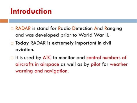 PPT Lecture RADAR PowerPoint Presentation ID