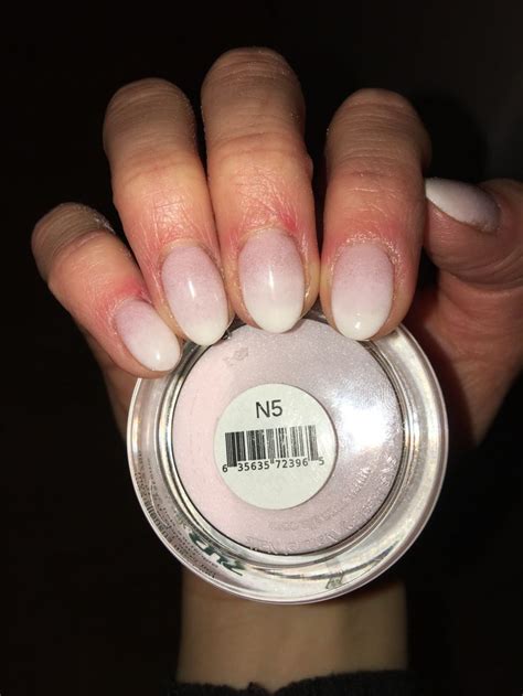 Pink And White Ombré With Sns N5 And French White Luxury Nails