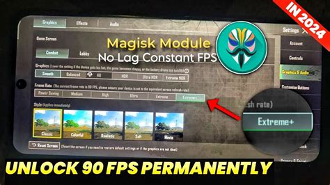 How To Unlock 90fps In Bgmi Best Magisk Module Bgmi 32 Update Lag