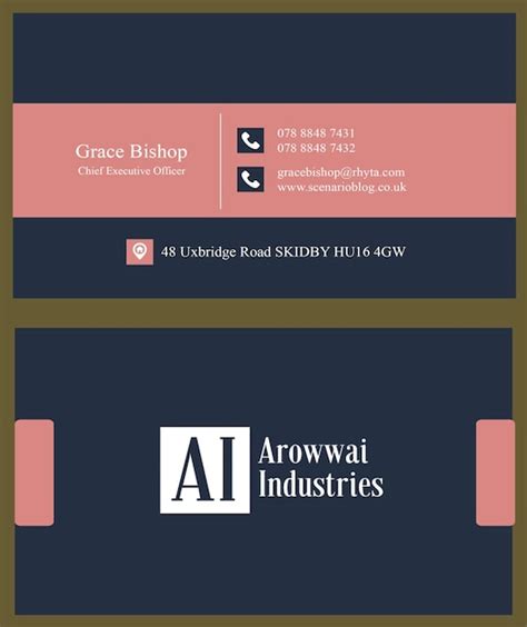 Premium PSD A Bundle Of 5 Stunning Business Cards Creative Visiting Card