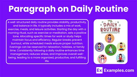 15 Paragraph On Daily Routine Examples