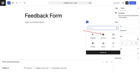 How To Add Forms Using Gutenberg Editor Wedevs