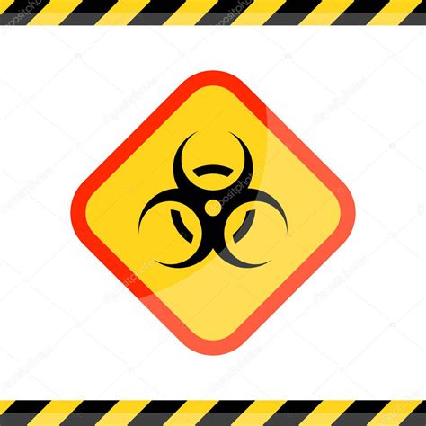El Icono De Alerta De Peligro Biológico O Amenaza Biológica Signo De