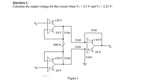 Solved Question Calculate The Output Voltage For This Chegg