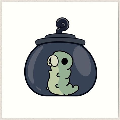 Grub In Jar From Hollow Knight Art Print For Sale By Dino Nugge88