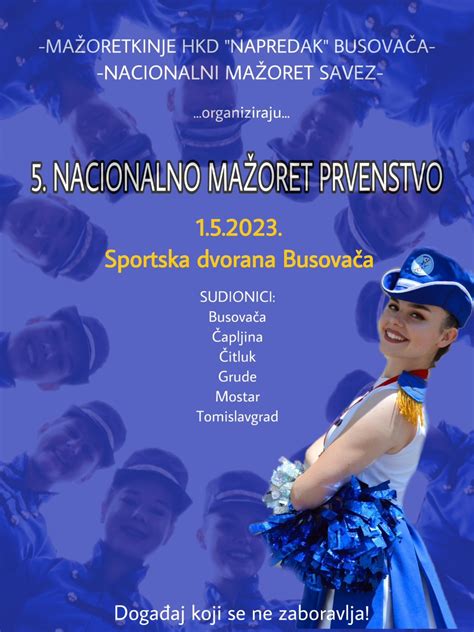 Najava U Busovači 5 Nacionalno mažoret prvenstvo HKD Napredak