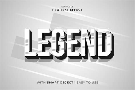 Premium Psd Legend Psd Text Effect