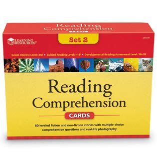 Reading Comprehension Card Set Grade Rd Grade Shop By Grade Teachers Learning