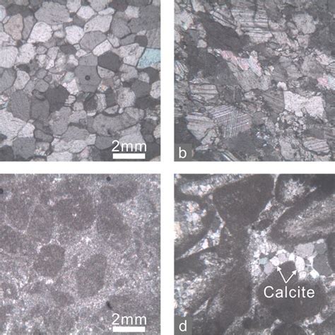 Microstructures Of Marble A J B K Limestone C P And D N