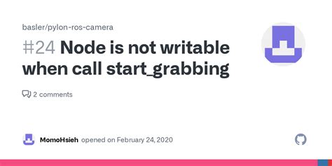 Node Is Not Writable When Call Start Grabbing Issue Basler