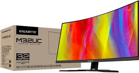 Gigabyte M32UC Curved Gaming Monitor 31 5 4K UHD SS VA Display 144Hz