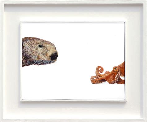 Top Predator Otter And Octopus By Hazel Mountford Quantum Contemporary Art