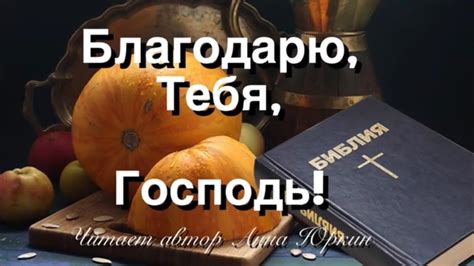 Благодарю Тебя Господь 🙏🏻 ️христианский стих на День Благодарения