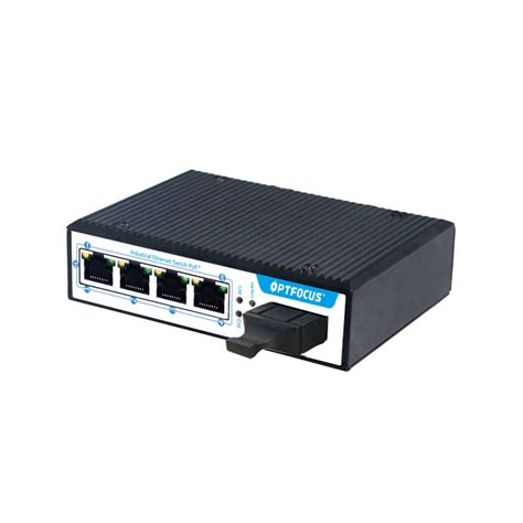 4 Port Industrial Ethernet Switch 100m Hardened Power Over Ethernet