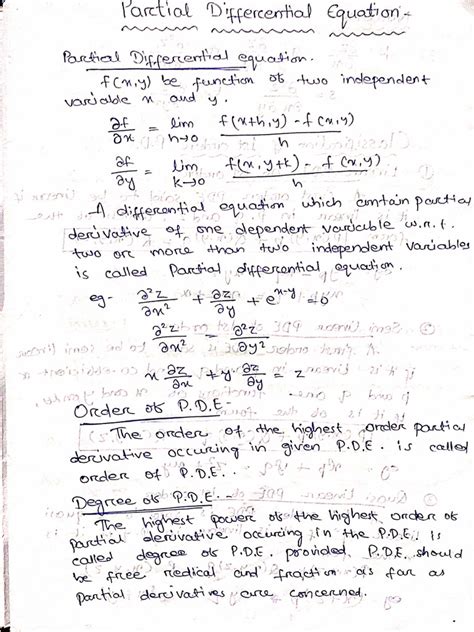 Partial Differential Equations Pdf