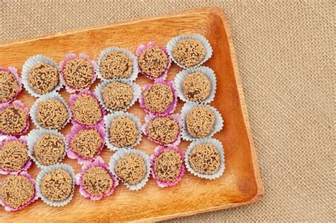 Premium Photo Traditional Brazilian Homemade Candy Called Brigadeiro