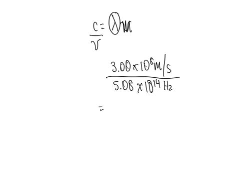 Solved Calculate The Wavelength In Nm Of The Yellow Light Emitted By