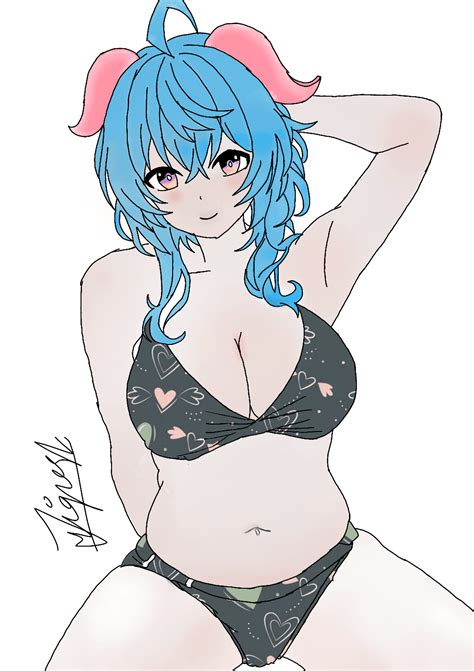Oc Ganyu Coloured Rlearnhentaidrawing