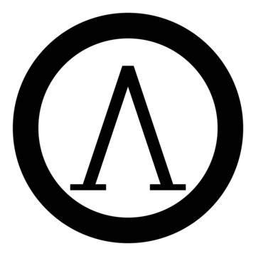 Black Lambda Greek Capital Letter Uppercase Font Icon Vector Color Greece Greek PNG And