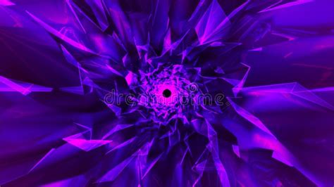 Motion Graphic Of Flying Into Digital Technologic Tunnel 3d Render