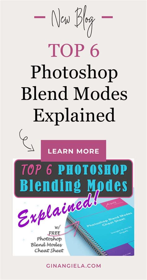 TOP Photoshop Blending Modes Explained Blend Modes Cheat Sheet