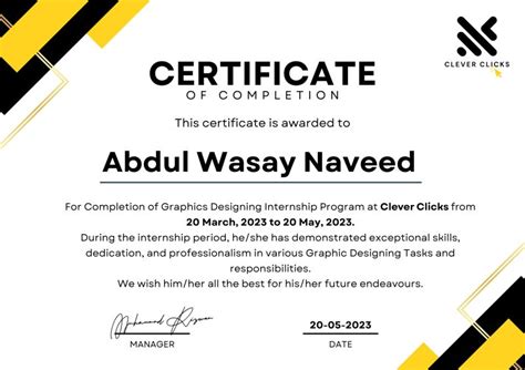 abdul wasay naveed on linkedin graphicdesign internshipcompletion