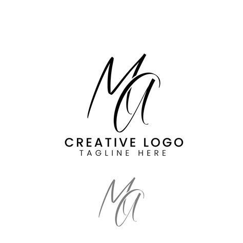 Ma Initial Logo 28860395 Vector Art At Vecteezy