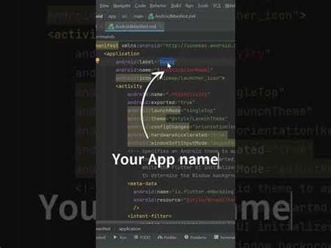 How To Change App Name In Flutter Changing App Name In Flutter