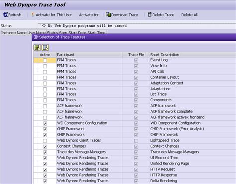 Abap Webdynpro的跟踪工具wdtracetool 知乎