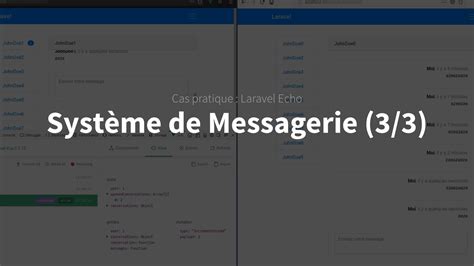 Tutoriel Vidéo Laravel And Nodejs Système De Messagerie 33 Laravel