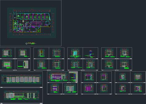 75평 일식집 음식점 캐드 평면도 입면도 Cp Fa A013 Library Magnicad Cad Block Free Download