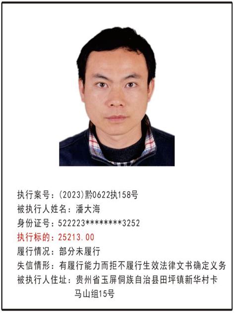 玉屏法院再曝光一批失信被执行人名单 澎湃号政务 澎湃新闻 The Paper